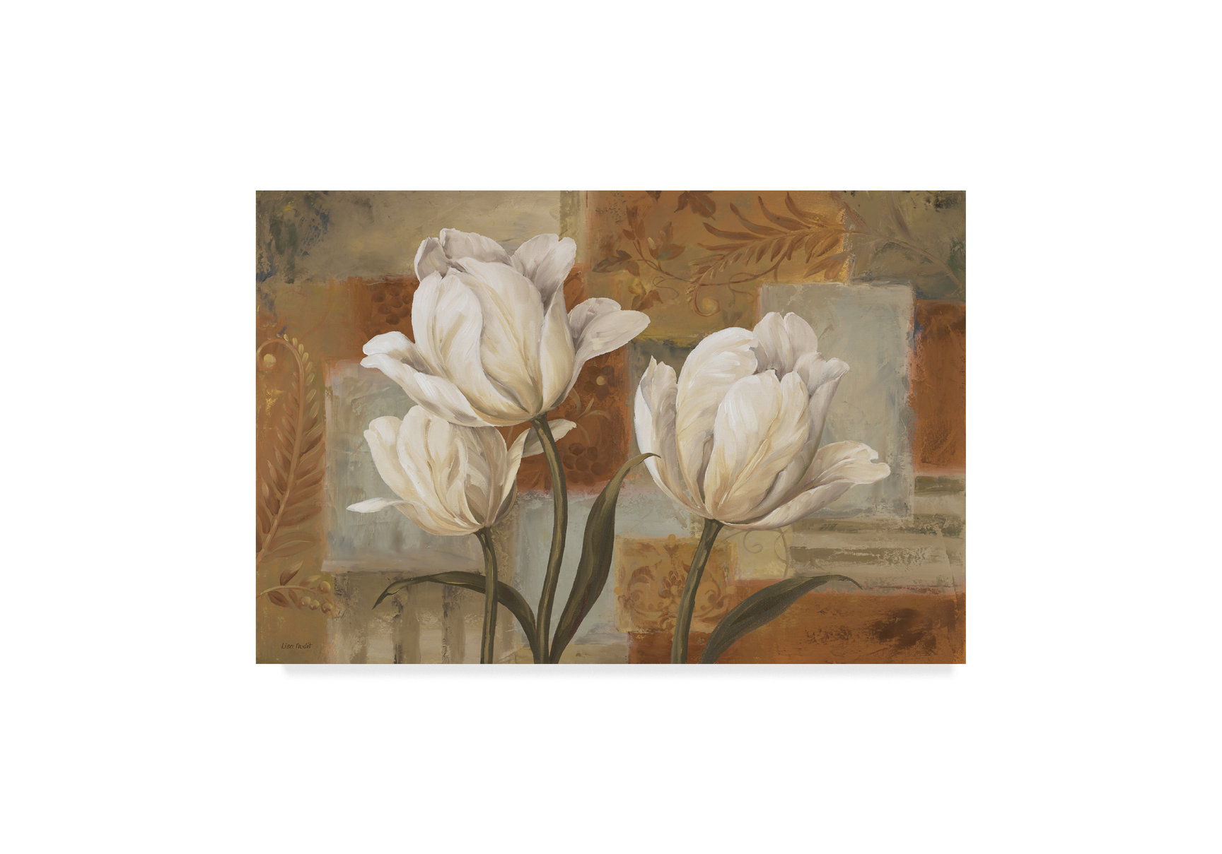 Lisa Audit 'Tulip Waltz I' Canvas Art, 47"x30" - Contemporary - Prints ...