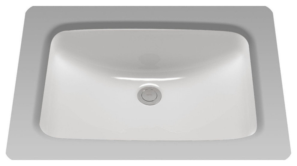 Toto 19"x12-3/8" Rectangular Undermount Bathroom Sink - Contemporary ...