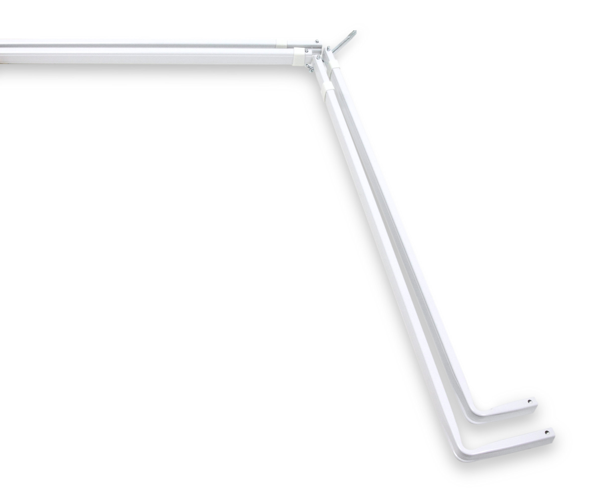 Double Bay Window Lockseam Curtain Rod - Traditional - Curtain Rods ...