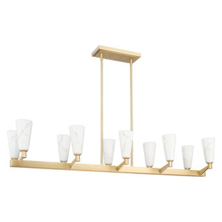 Tosca Collection Ten-Light Luxe Linear Chandelier - Transitional ...