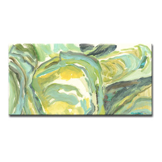 Shells' Canvas by Leslie Owens, 24"x12" - Contemporary - Prints And ...
