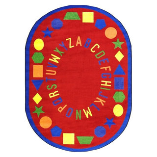 Joy Carpets Kid Essentials, Early Childhood First Lessons Rug, 7'8"X10 ...