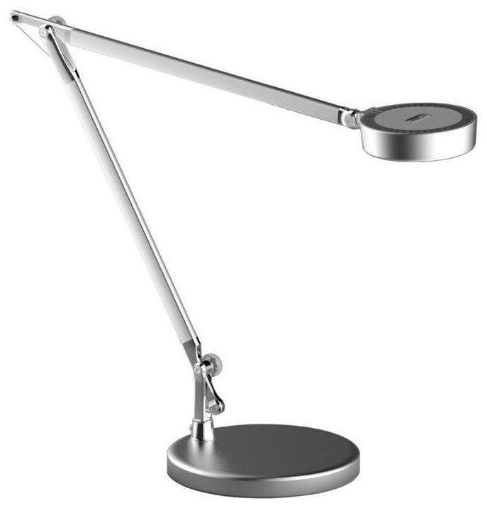 Dainolite 1 Light 22" Adjustable LED Table Lamp Portable, 779LEDT-SV ...