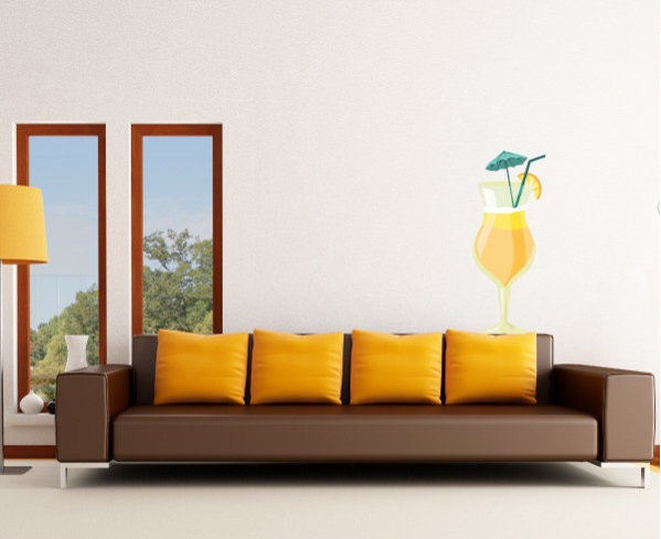 Beach Vinyl Wall Decal BeachUScolor003, 12 in. - Contemporary - Wall ...