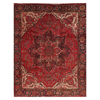 Consigned, Medallion Oriental Hand-Knotted Persian Vintage Area Rug ...