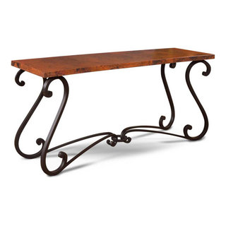 Laredo Copper Console Table 65" - Mediterranean - Console Tables - by ...