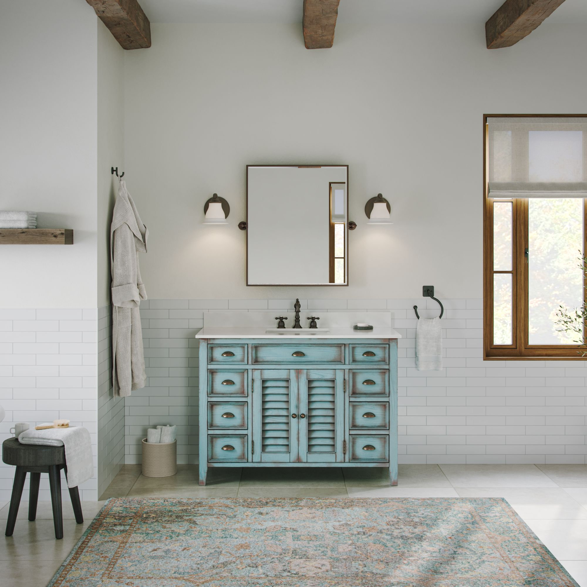 The Aurora Bathroom Vanity - Farmhouse - Bathroom Vanities And Sink ...