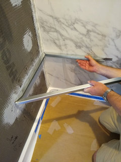 Flexstone/Sentrel panels - calacatta white pictures