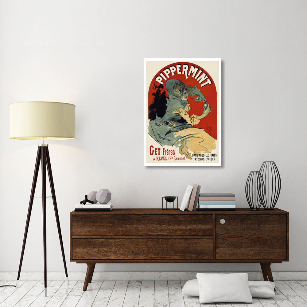 "Pippermint" Digital Paper Print by Jules Cheret, 18"x24", 30"x42" - Midcentury - Prints And ...