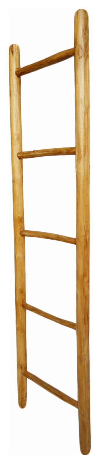 Natural Wood Stick Ladder 18 x 72 - Rustic - Ladders And Step Stools ...
