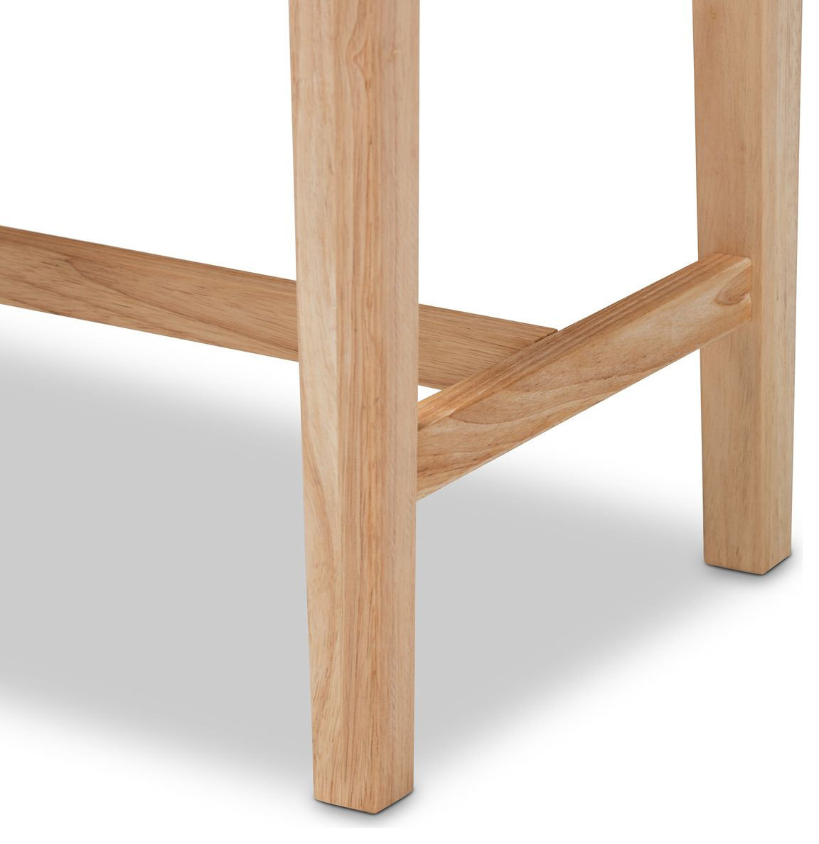 Baxton Danyl Mid-Century Modern Oak Brown Wood and Rattan Accent Bench ...