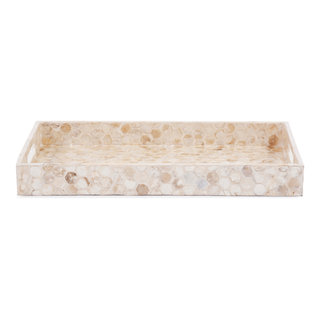 Rectangular Capiz Shell Tray - Beach Style - Serving Trays - by GwG ...