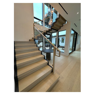 Modern Sawtooth Staircase - Modern - Entry - San Francisco - by Acadia ...