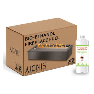 Ethanol Fireplace Fuel for Indoor/Outdoor Ventless Biofuel Fireplaces ...