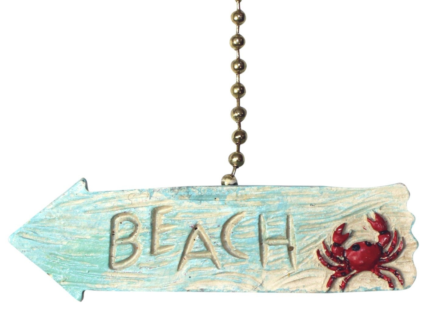 Red Crab Directional Beach Arrow Decorative Ceiling Fan Light Pull 3 ...