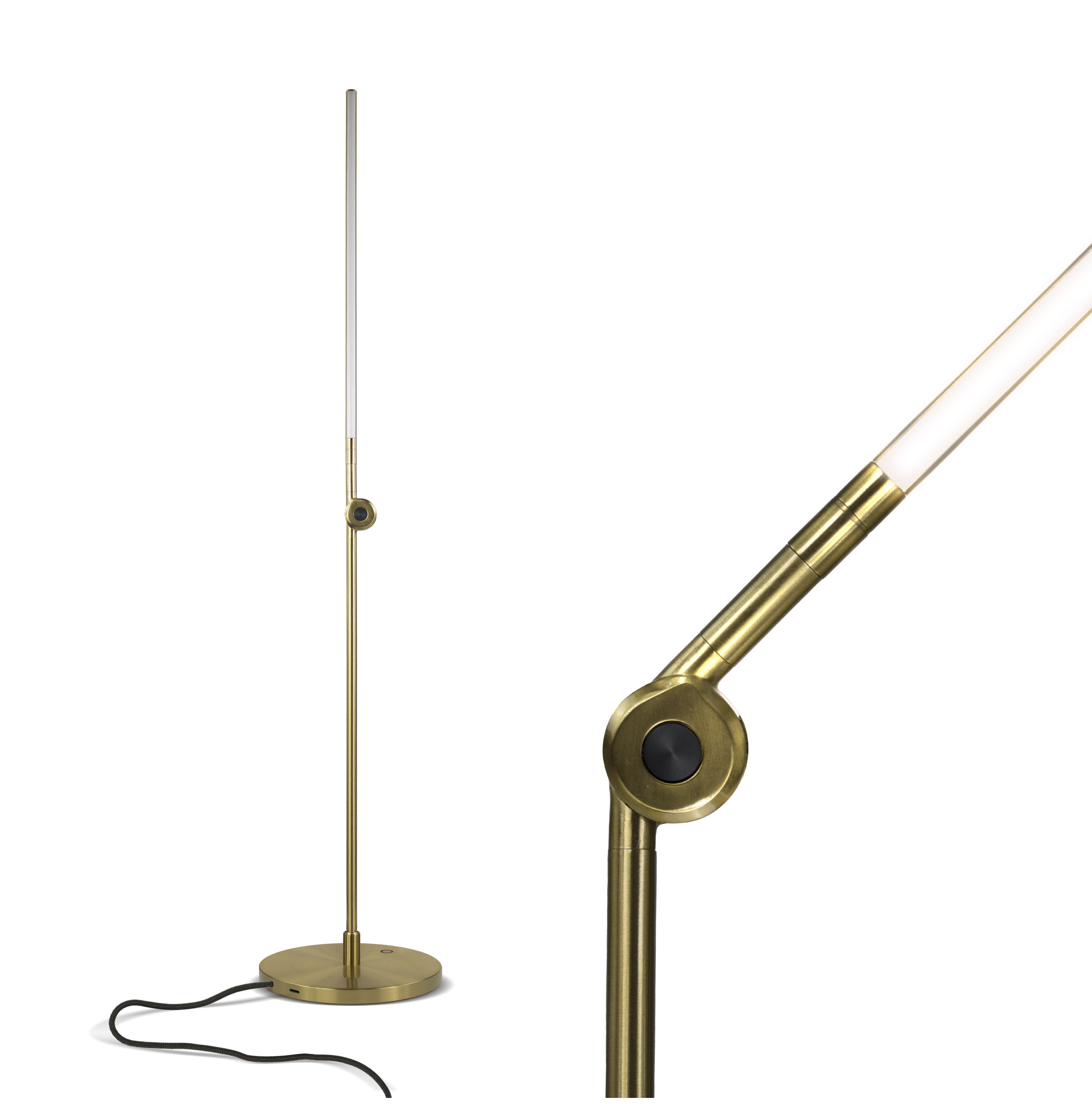 Brightech Libra Table Lamp, Adjustable Head, Dimmable Color Changing ...