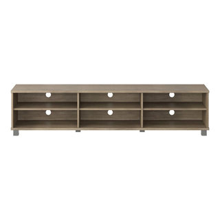 CorLiving Hollywood Brown Wood Grain TV Stand for TVs up to 85 ...