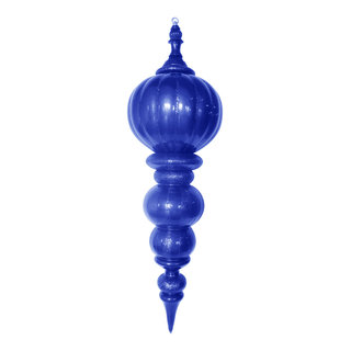40" Blue Oversized Shatterproof Finial - Contemporary - Christmas ...