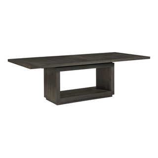 Modus Oxford 4PC Rectangular Dining Set in Basalt Grey - Transitional ...