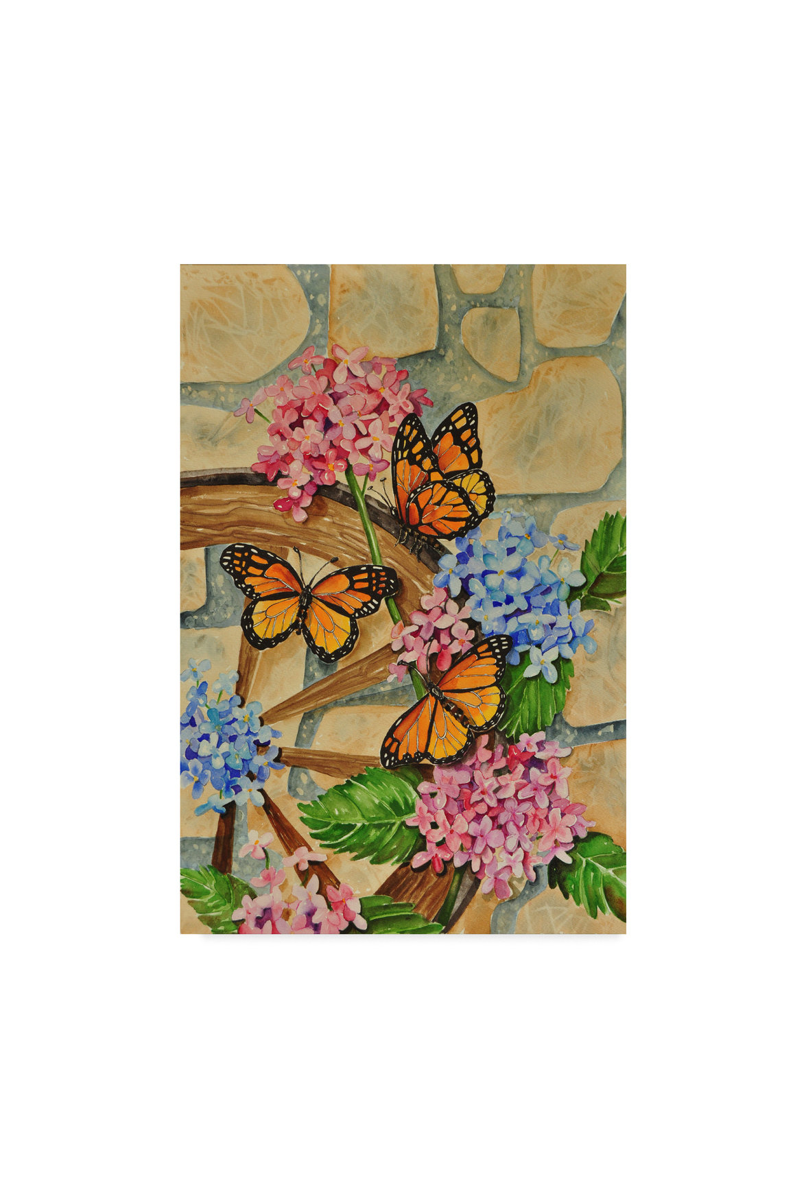 Charlsie Kelly 'Malachite Butterflies' Canvas Art, 30"x47 ...