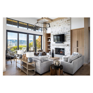 Exquisite New Home in Promontory, Park City, Utah - Rustic - Living ...