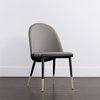 Kline Dining Chair Dillon Stratus/Dillon Black, Taupe - Midcentury ...