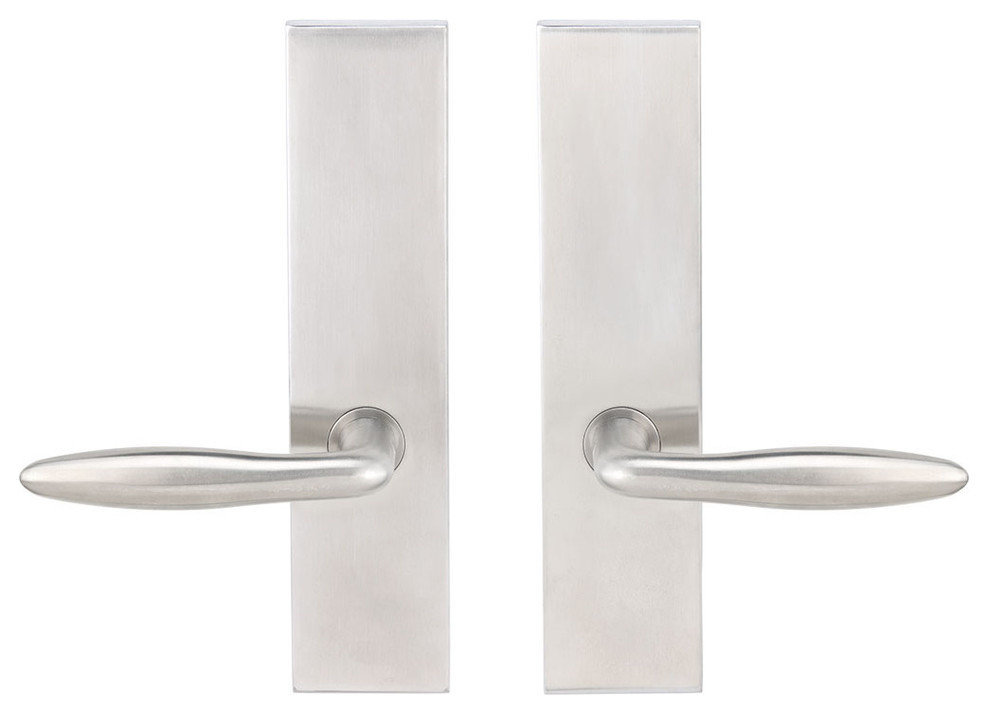 Summer Lever, Tubular Full Dummy Pair, Left Hand, Satin Stainless Steel ...