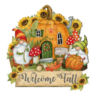 Harvest Welcome Sign Door Decor by Susan Winget Thanksgiving Decor ...