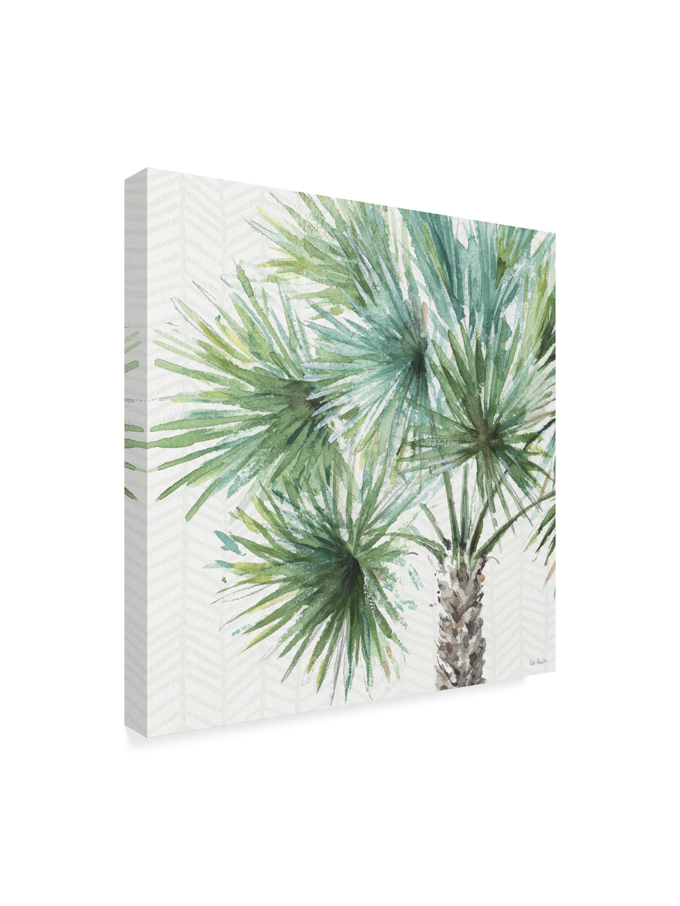 Lisa Audit 'Mixed Greens VI' Canvas Art, 14"x14" - Tropical - Prints ...