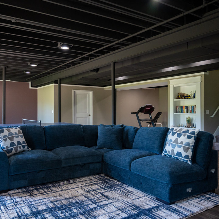 75 Exposed Beam Basement Ideas You'll Love - December, 2025 | Houzz