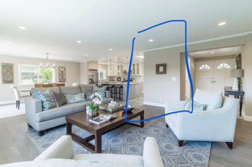 remove wall/open up living space?