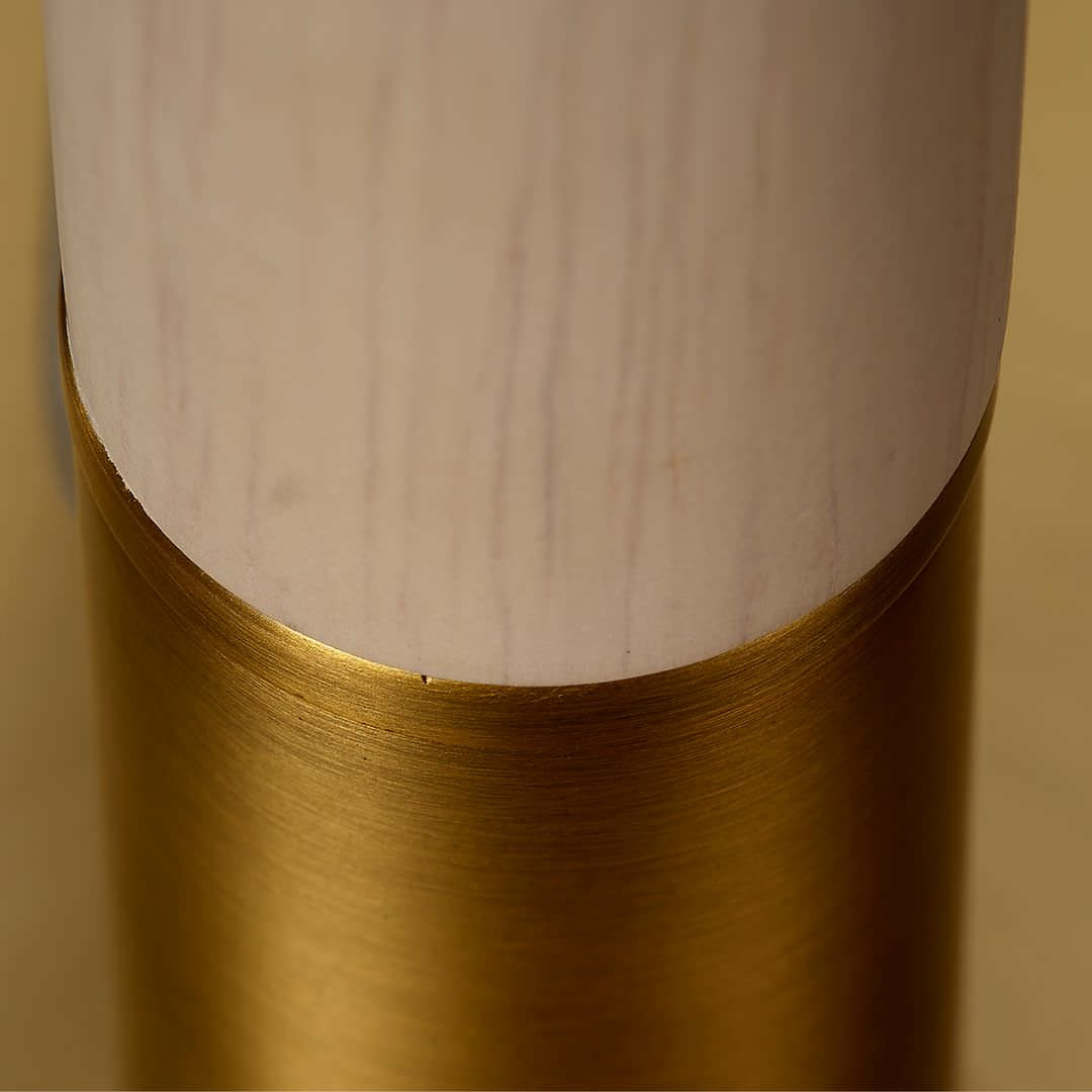 Contemporary Classic Brass Metal Dome Shade Table Lamp 28 in Wood Gold ...