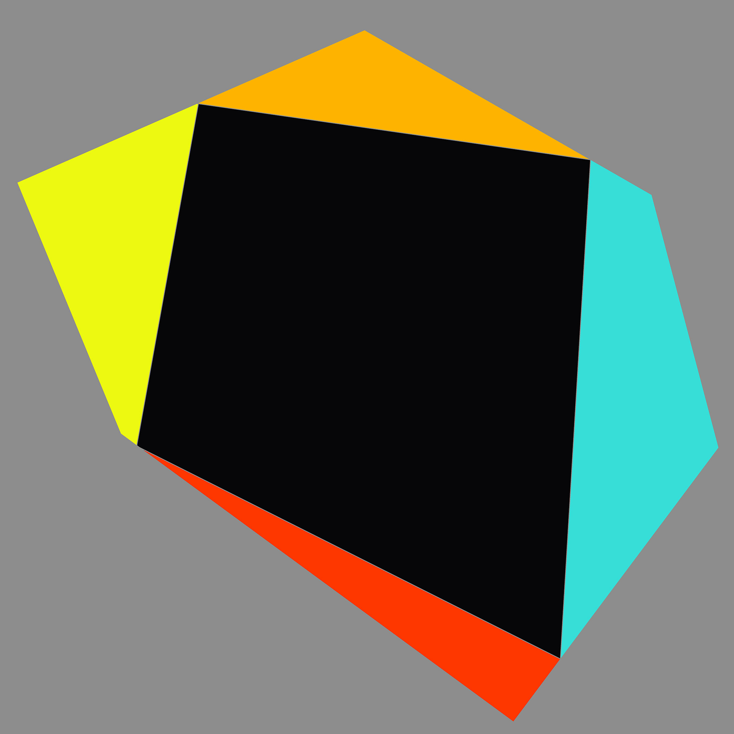 Poly Form Multi 1 Artwork, 30x30 - Contemporary - Prints And Posters ...