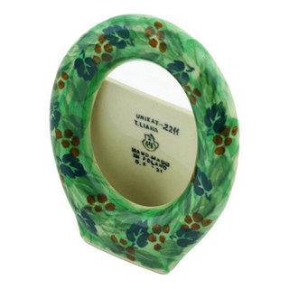 Polmedia Polish Pottery 4" Stoneware Picture Frame - Mediterranean ...