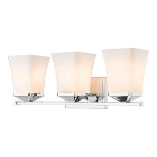 Darcy Three Light Vanity, Chrome - Transitional - Bathroom Vanity ...