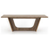 Pryor Grey Oak Wood Dining Table 87" - Transitional - Dining Tables ...
