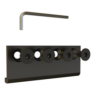 Schlage SD10 ADPTR Track Splicer for Sliding Barn Door Fitting, Black ...