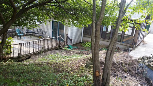 Deck color ideas please. Tan house