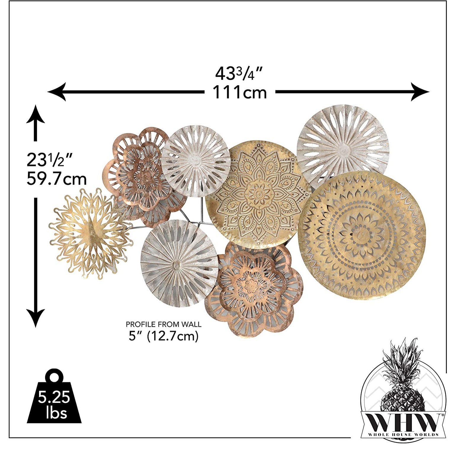 Modernist Floating Roundels, Atelier Metal Wall Decor Art ...