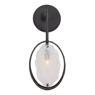 Uttermost Maxin 1 Light 15" Tall Wall Sconce, Dark Hammered Bronze ...