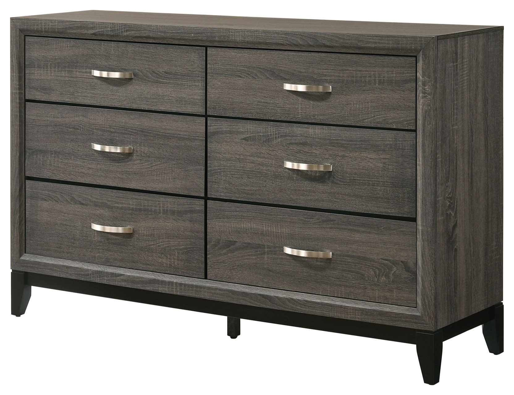 58" X 16" X 37" Weathered Gray Dresser - Transitional - Dressers - by ...
