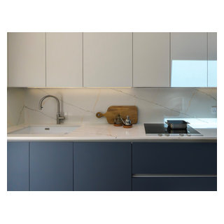 Alby Blue & Light Grey Kitchen - Modern - Kitchen - London - by Urban ...