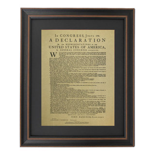 Framed Dunlap Broadside - Declaration of Independence - Traditional ...