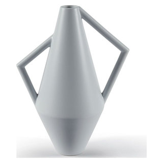 Atipico Small Ceramic Kora Vase, Silk Gray - Contemporary - Vases - by ...