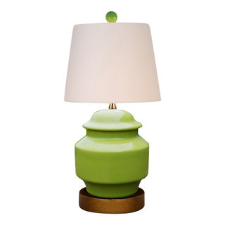 Porcelain Table Lamp, Green - Traditional - Table Lamps - by East ...