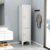 Gewnee Tall Narrow Tower Freestanding Cabinet - Transitional - Bathroom ...
