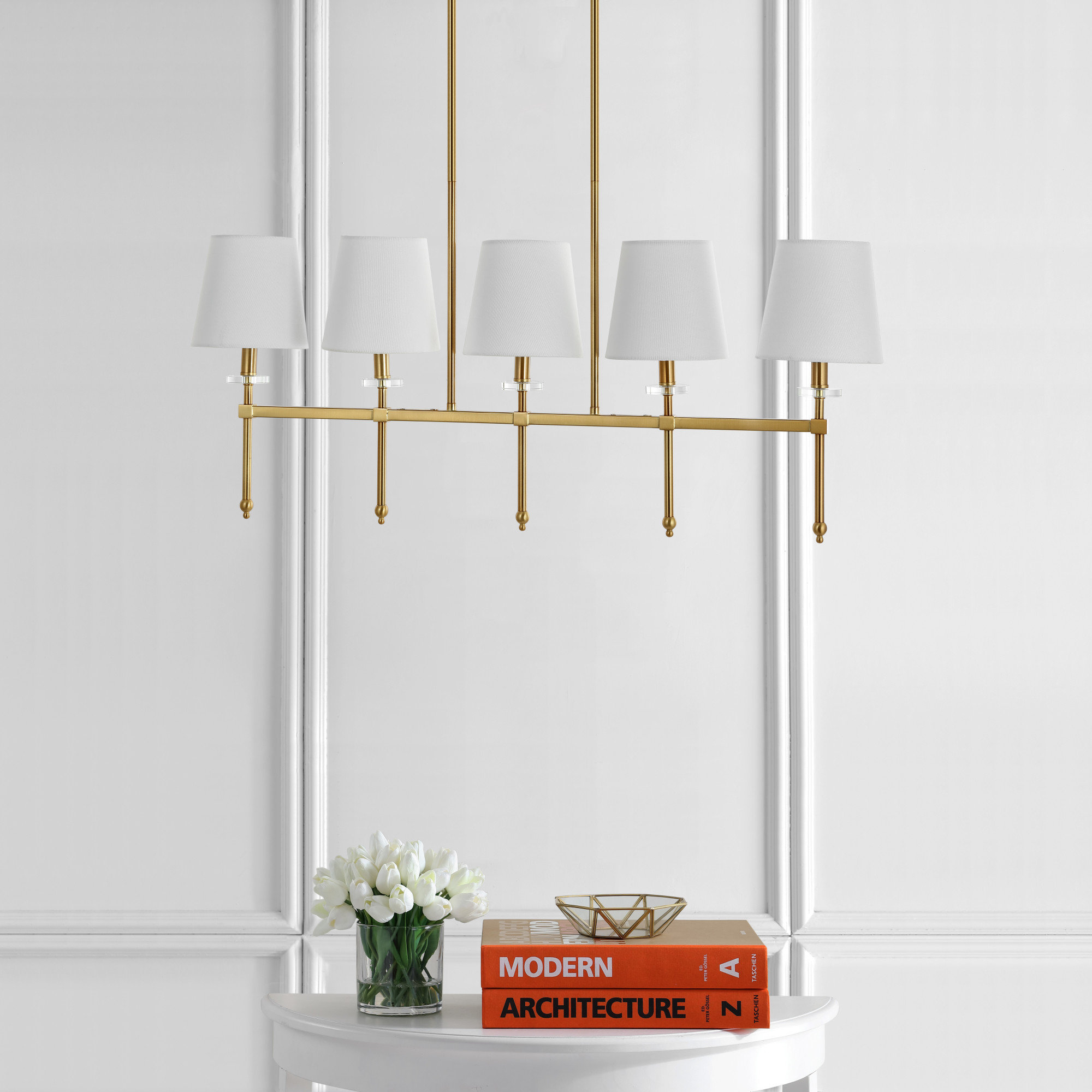 JONATHAN Y Lighting JYL9919 Sophie 5 Light 39"W LED Linear ...