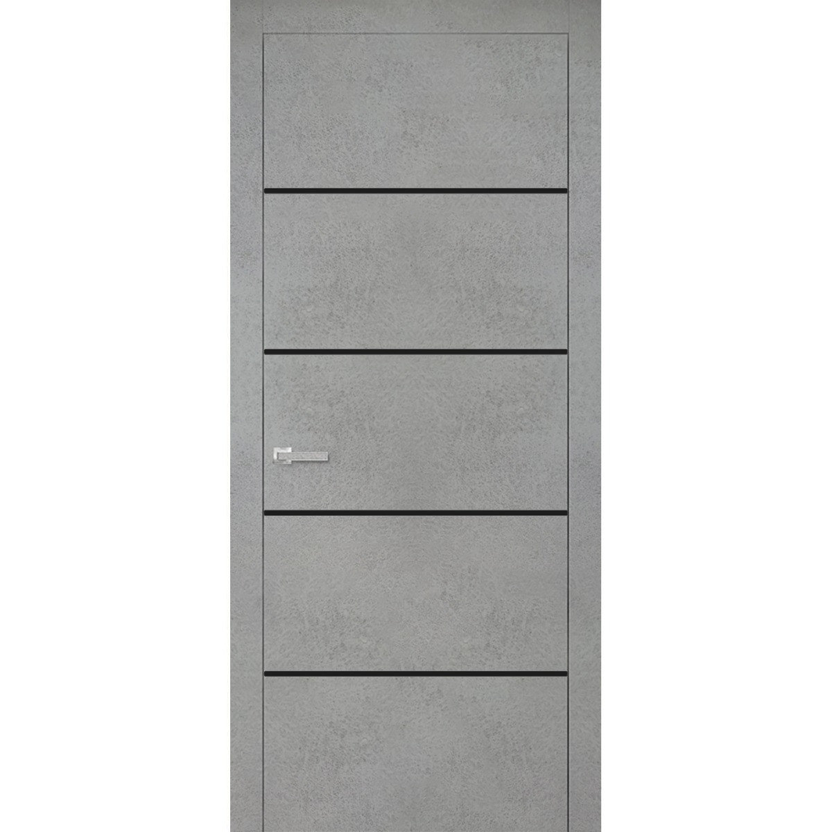 Solid French Door | Planum 0015 Concrete with| Bathroom, 18" x 80 ...