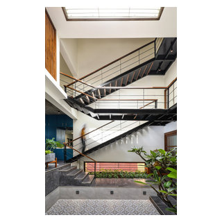 Urban Courtyard House - Tropical - Staircase - Chennai - by Studio ...