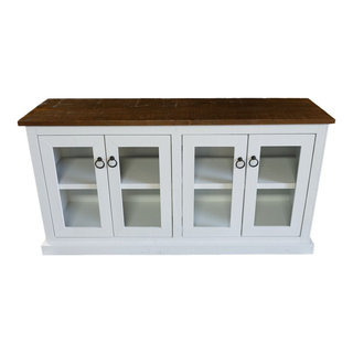 70" Rustic Two Tone Sideboard Buffet - Traditional - Buffets And ...